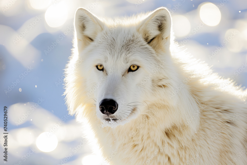 Arctic Wolf Canis lupus arctos, World Wildlife Day, March, animal ...