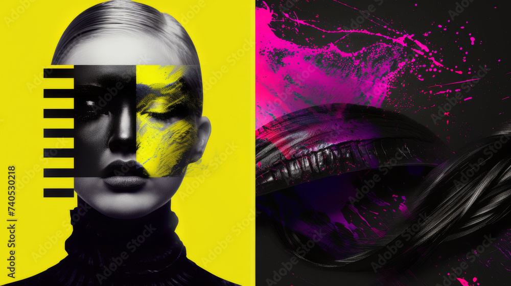 Edgy and modern layout of high end fashion shoot in combination with ...