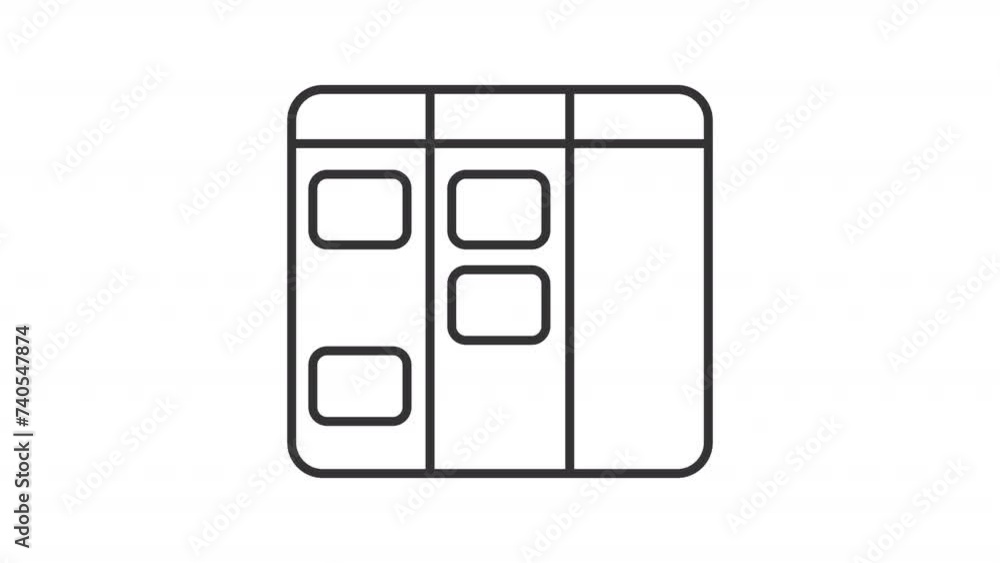 Animated diagrams icons. Flowcharts line animation library. Project ...