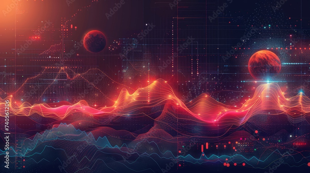 Visualizing Insights: The Power of Diagrams, Graphs, and Charts Stock ...