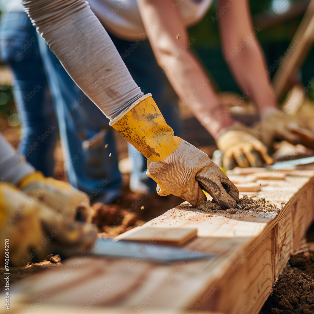 Teamwork in Action: Dedicated Volunteers Collaborating on a Community ...