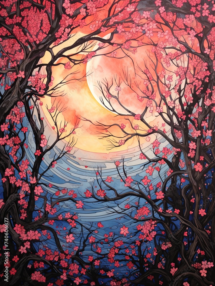 Intricate Dusk Zentangle Drawings: Evening Patterns and Sunset Painting ...