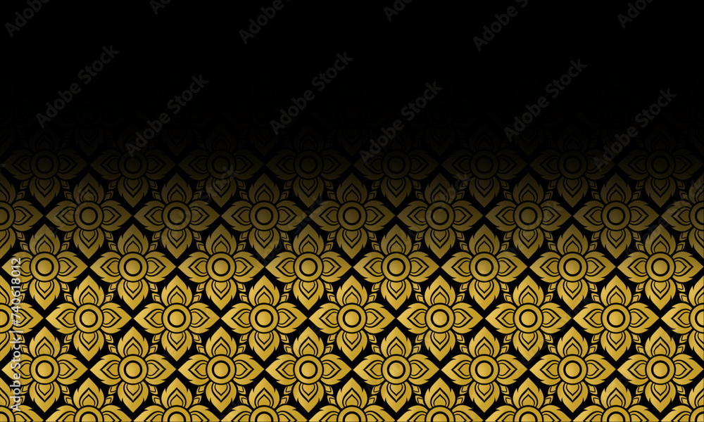 Thai textile Modern line Thai pattern traditional concept The Arts of ...