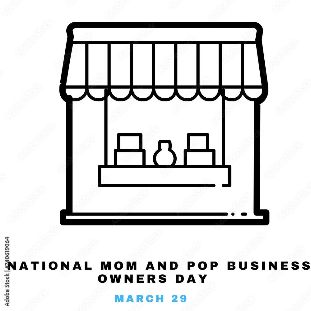 National Mom and Pop Business Owners Day Design Concept, suitable for ...
