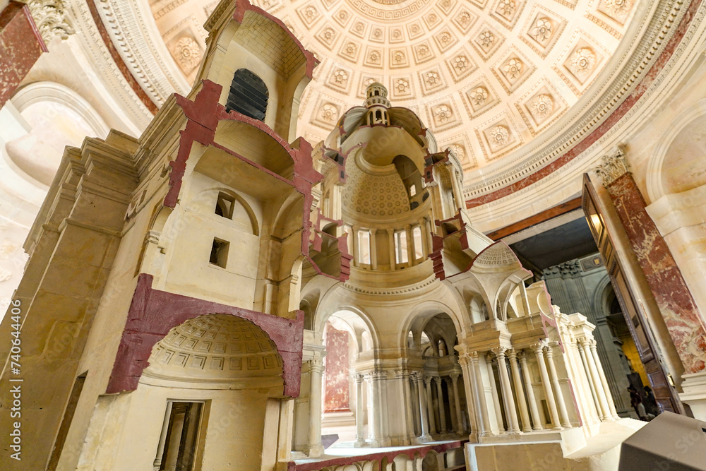 paris france 05 05 2023 : miniature maquette model of the Panthéon ...