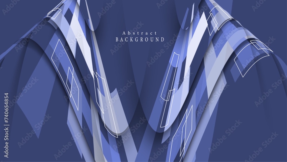 Modern abstract blue square background with 3d concept. Modern blue ...