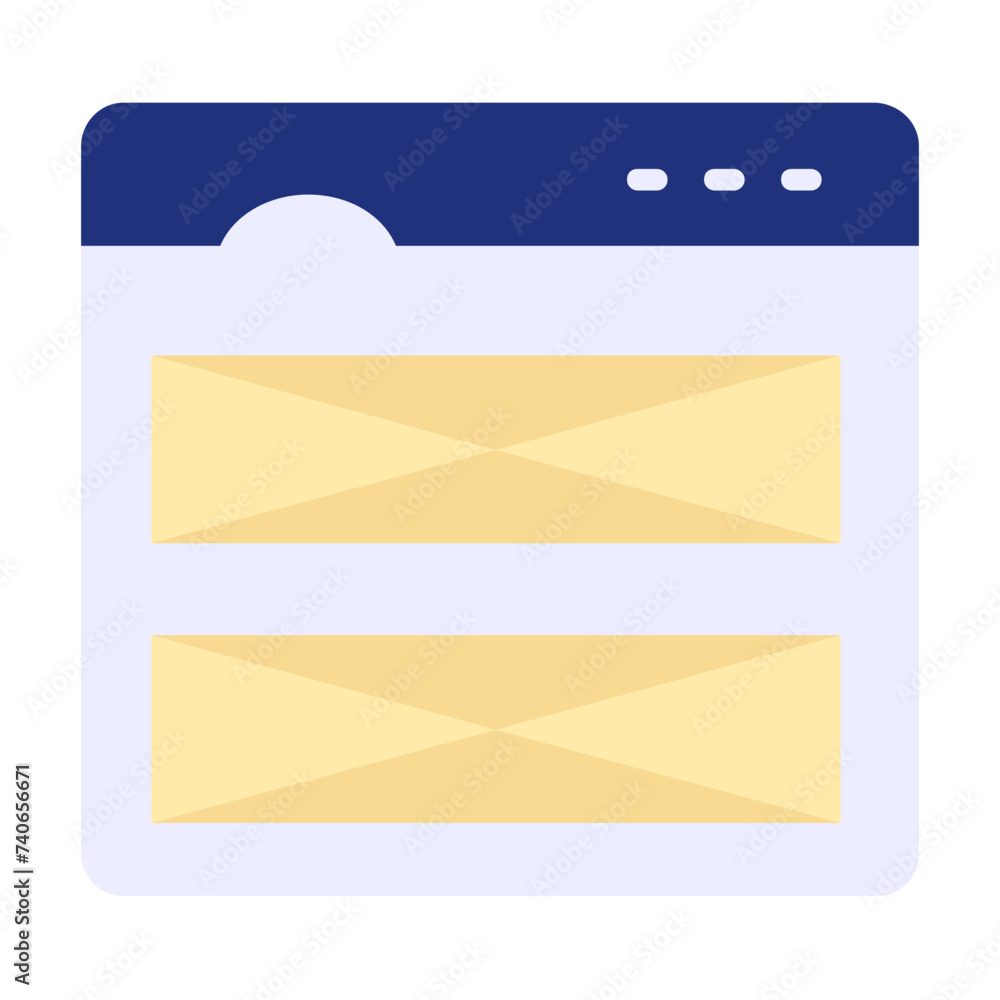 web page Structural layout vector icon design, Webdesign and Development symbol, user interface ...