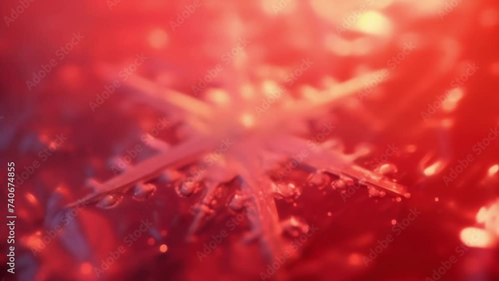 An infrared of a snowflake melting on a warm surface, revealing the ...