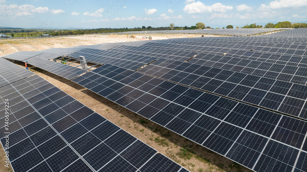 Solar farm with fixed structure and bifacial module very big project ...