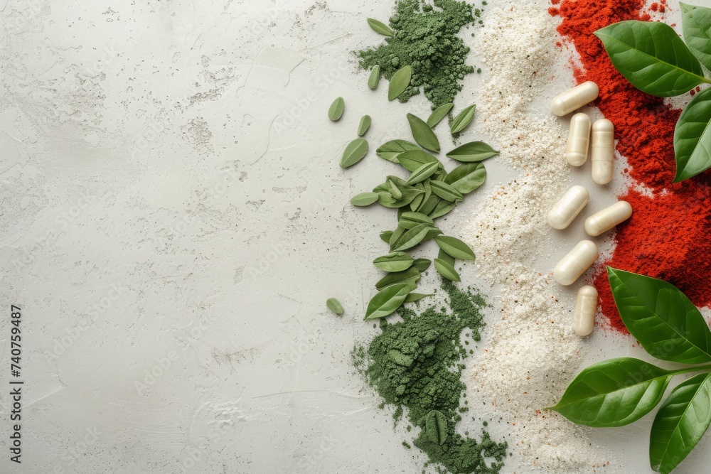 Background and banner with borders of medicinal plants. Stock Photo ...