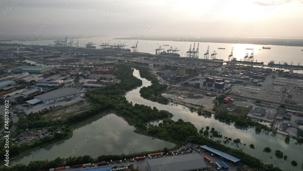 Klang, Malaysia - February 11 2024: The Container Ports of Klang Stock ...