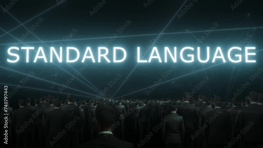 Vidéo Stock Visualizing Corporate Connections: Standard language ...