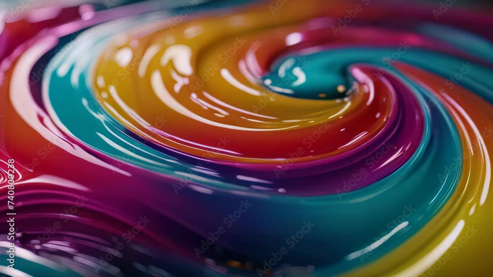 mesmerizing swirl of vibrant colors, including shades of blue, red ...