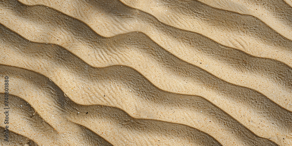 Detailed imagery captures the wavy patterns etched into sand dunes ...