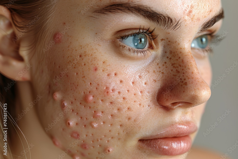 This Close up Image Depicts The Painful Skin Of A Young Girl Showing A This Close up Image Depicts The Painful Skin Of A Young Girl Showing A