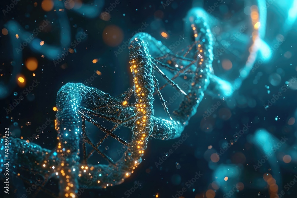 An intricate and multi-layered 3D representation of a complex network ...