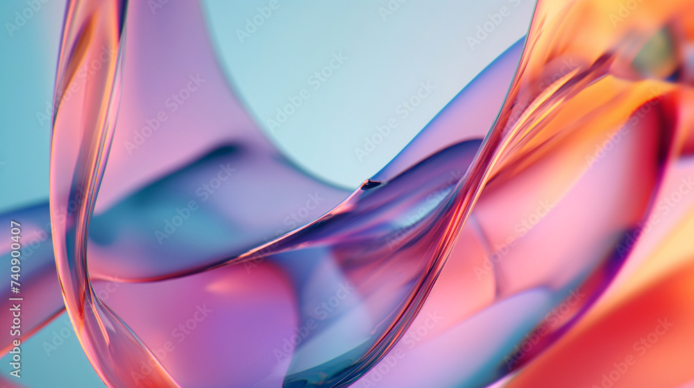 Vibrant colorful curve dynamic fluid glass texture for wallpaper ...
