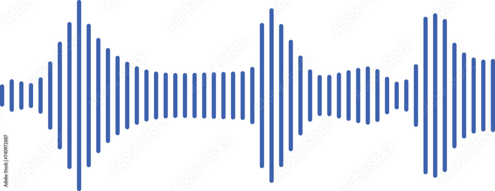 Sound Waves Collection High Frequency Radio Wave Music Equalizer