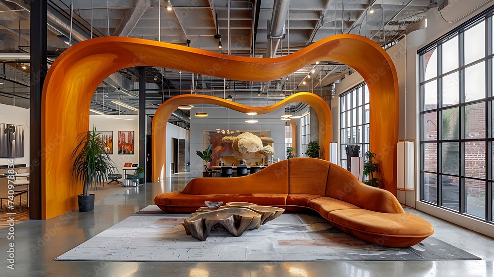 Cultural center office with performance spaces and art installations ...