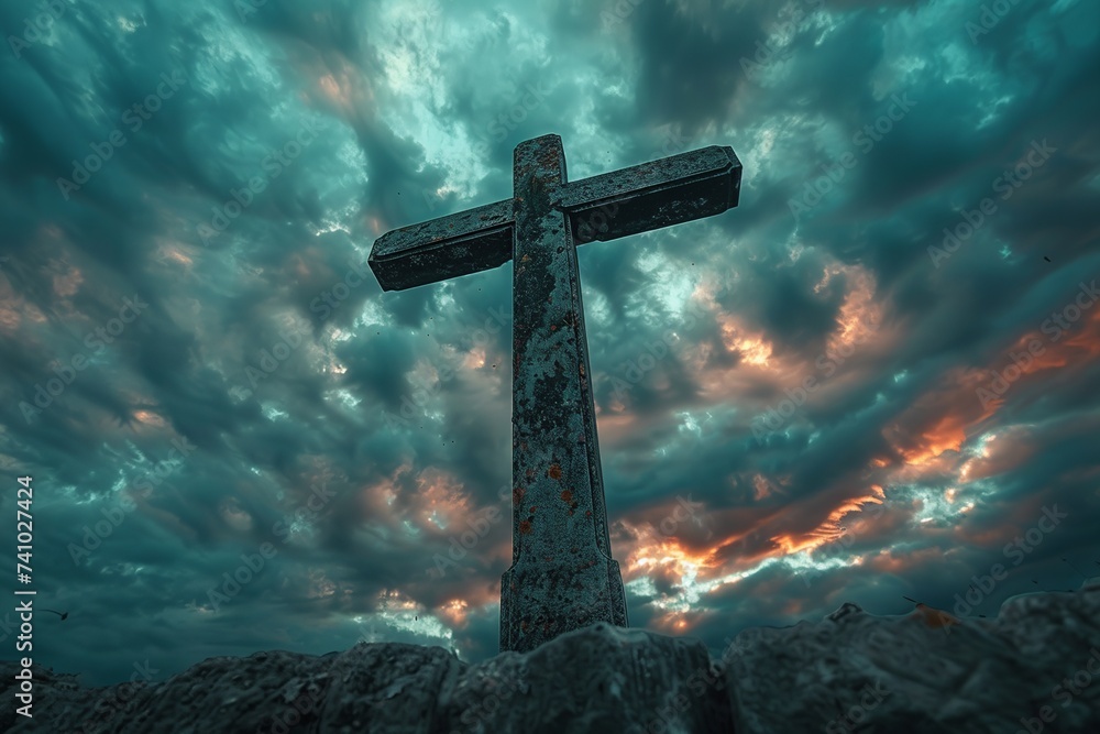 Experience a moment of profound solitude and contemplation as the empty ...