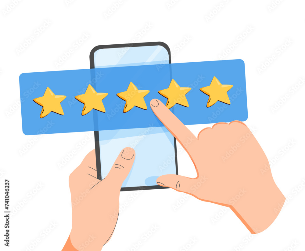 Feedback and review concept set. Collection of characters giving ...