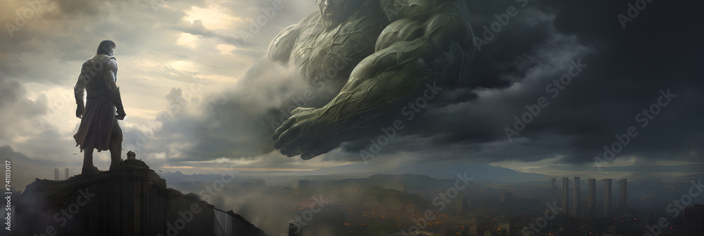 Colossal Titan: The Giant Shadow Looming Over the Ancient Metropolis ...