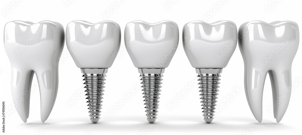 Tooth implants vsalternative dental solutions chart with text areas for ...