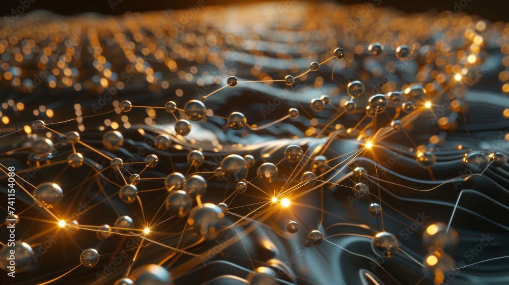 The interconnected background image represents a powerful network ...