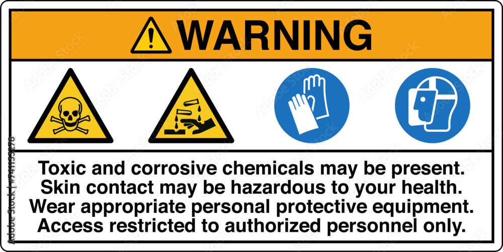 ANSI Z535 Safety Sign Marking Label Four Symbol Pictogram Standards ...