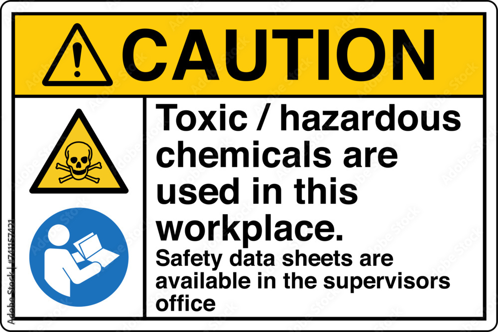 ANSI Z535 Safety Sign Marking Label Two Symbol Pictogram Standards ...