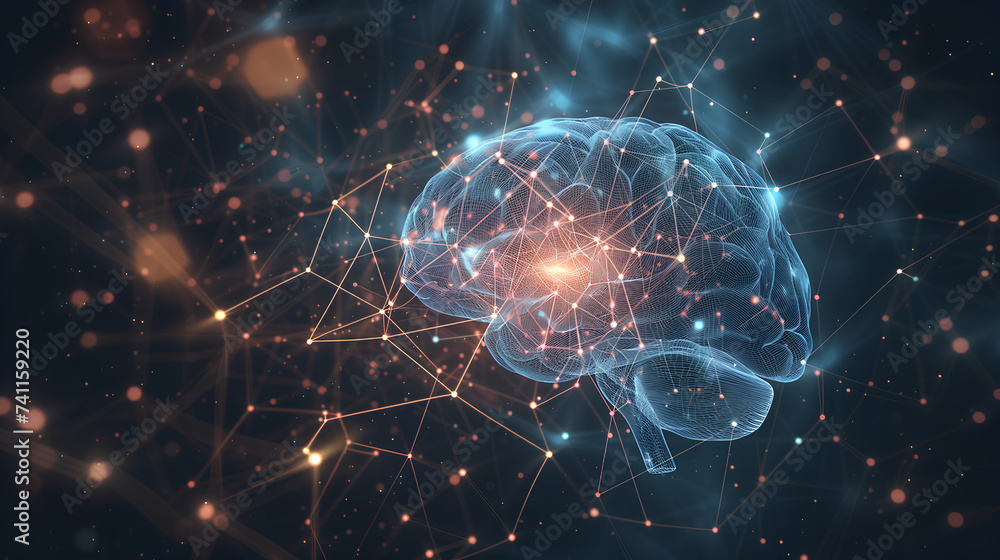 Digital Brain Network and Cognitive Connections. A 3D digital ... Digital Brain Network and Cognitive Connections. A 3D digital ...