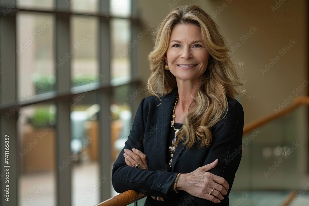 Influential female executive leading a major corporation Portrayed in a ...