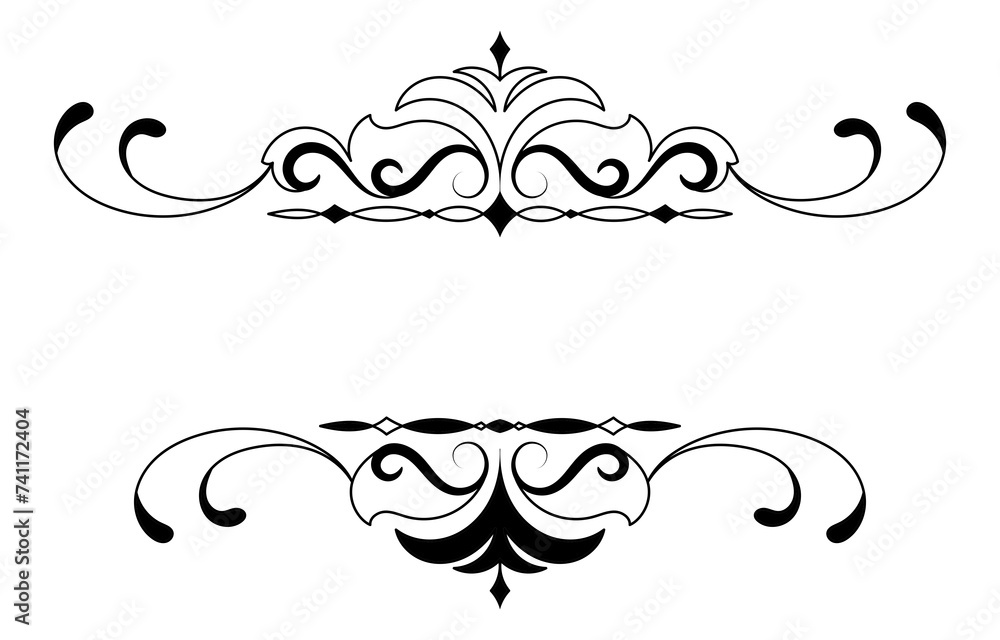 vintage horizontal frame Label lines for making catalogs and brochures ...