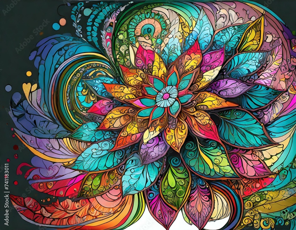 abstract background,Thai painting encompasses a diverse range of ...