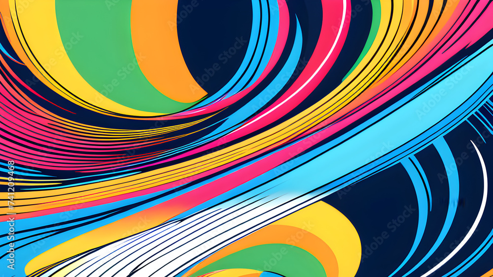 Colorful Wave Background, Colorful Wave Abstract wallpapers, Transform ...