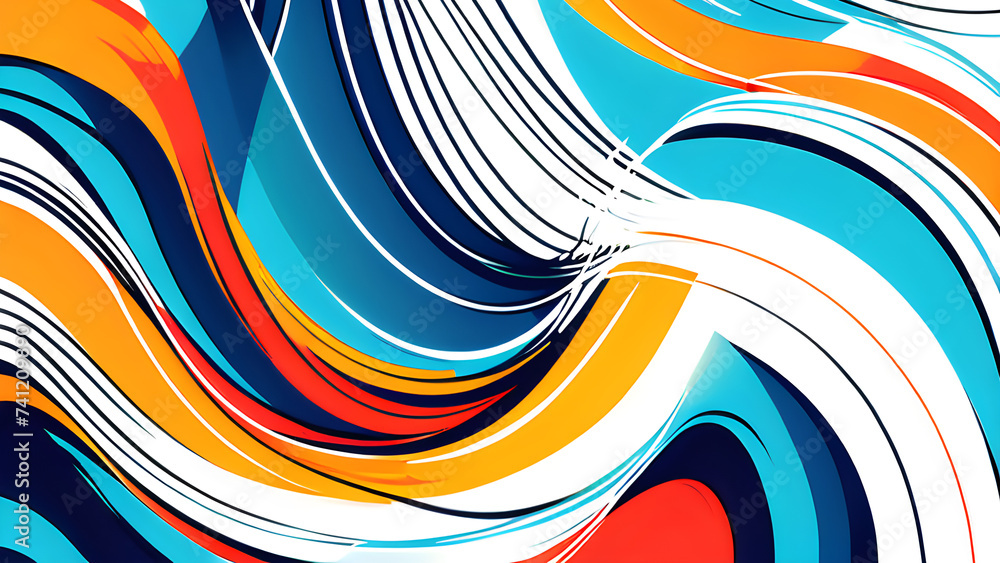 Colorful Wave Background, Colorful Wave Abstract wallpapers, Transform ...