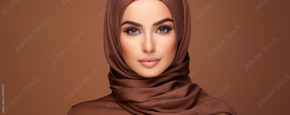 Hijab fashion, muslim woman beauty and skincare, makeup and aesthetic ...
