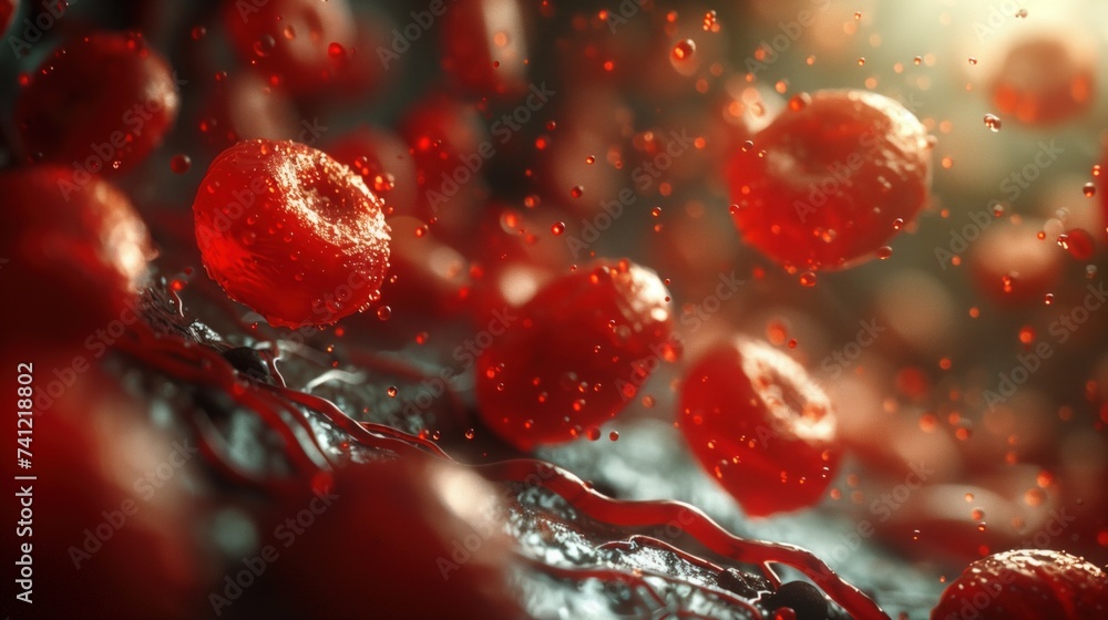 Structure inside the human body Consists of blood vessels and platelets ...