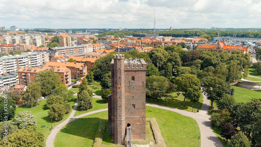 Helsingborg, Sweden. Karnan - Surviving 35-meter tower of a medieval ...