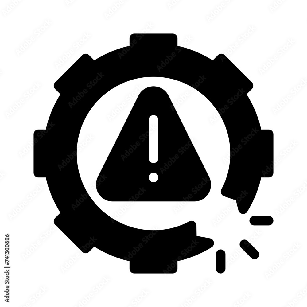 disruption glyph icon Stock Vector | Adobe Stock