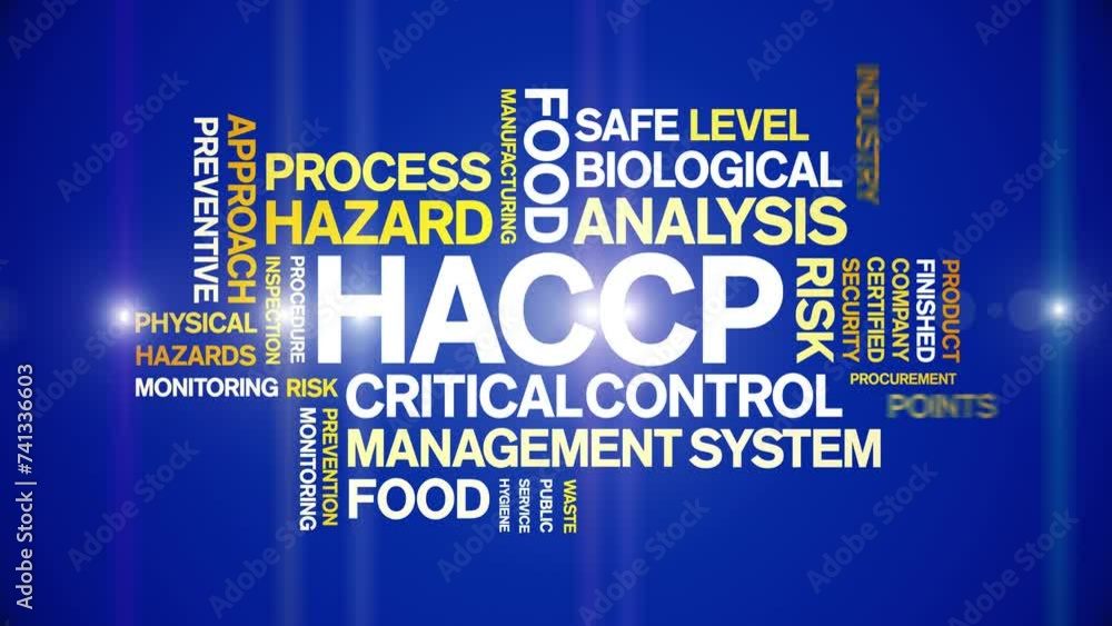 HACCP animated word cloud;text design animation tag kinetic typography ...
