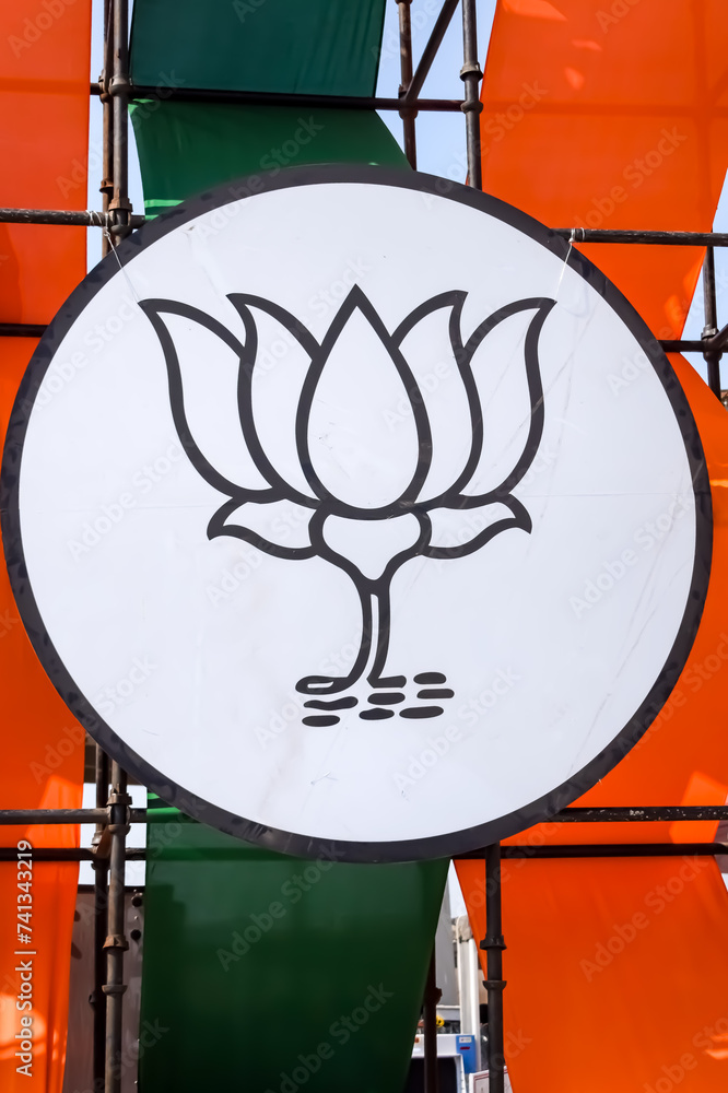 New Delhi, India - February 17 2024 - Bharatiya Janata Party Logo of ...