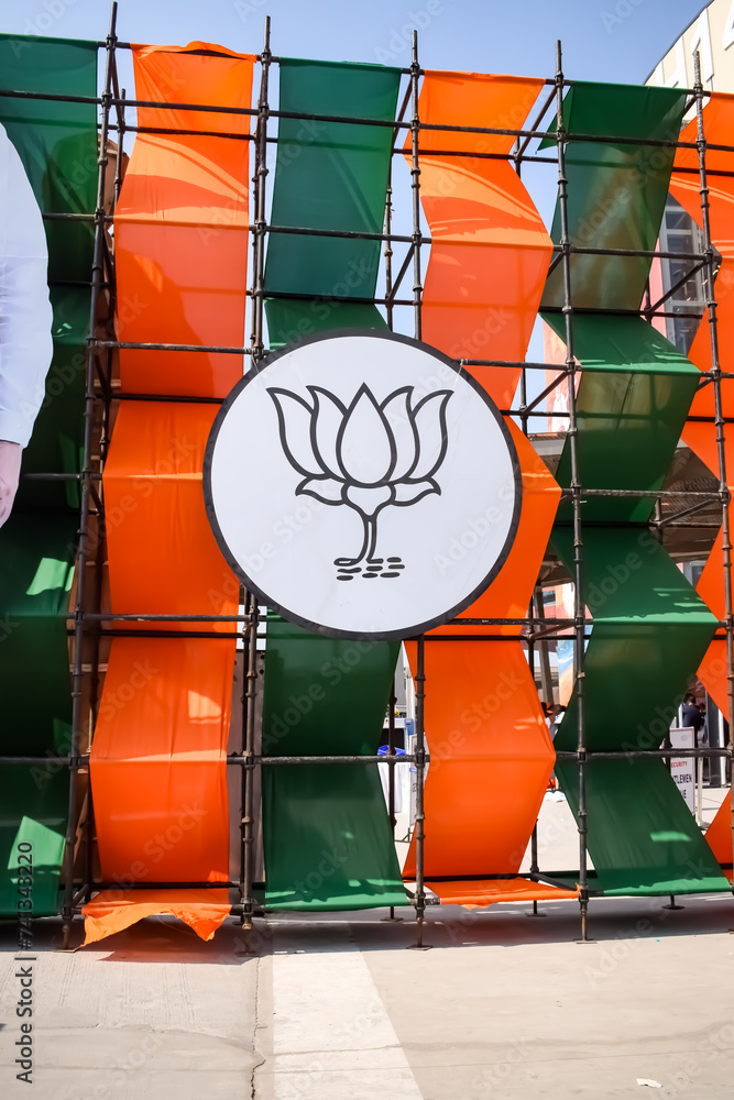 New Delhi, India - February 17 2024 - Bharatiya Janata Party Logo of ...