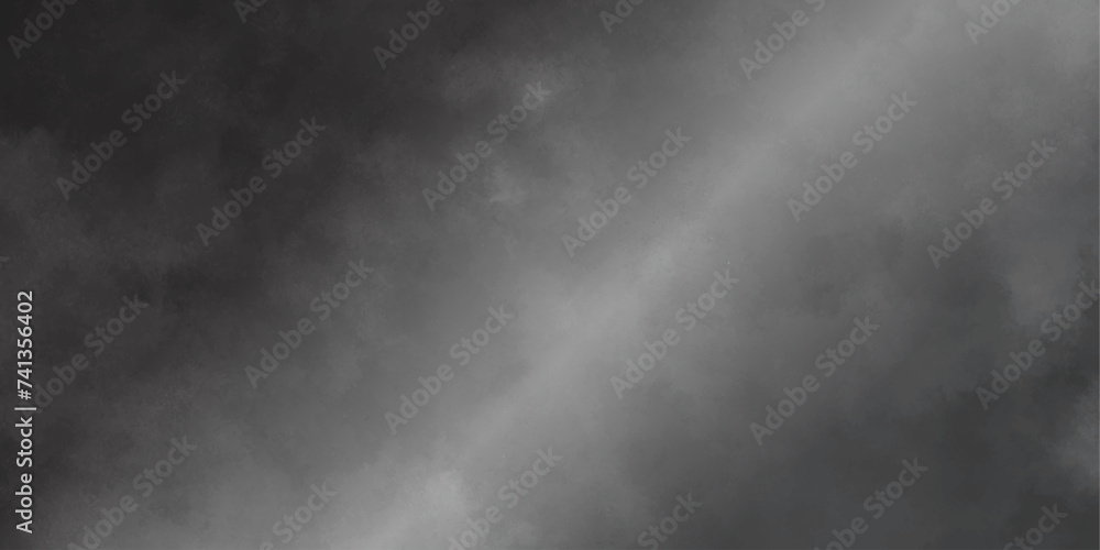 Black vector illustration reflection of neon,realistic fog or mist ...