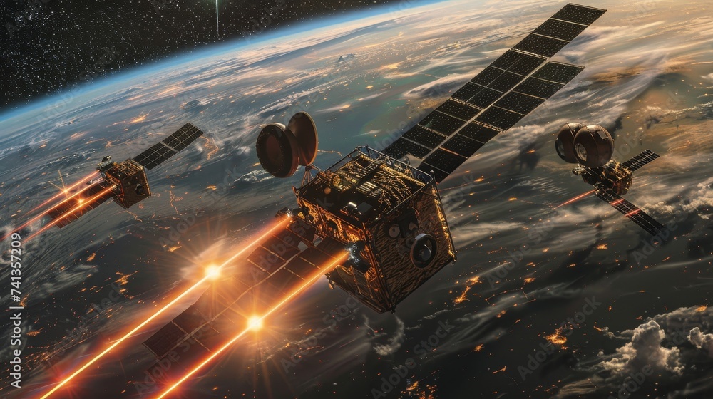 Solar energy harvesting in space, with satellites beaming power back to ...