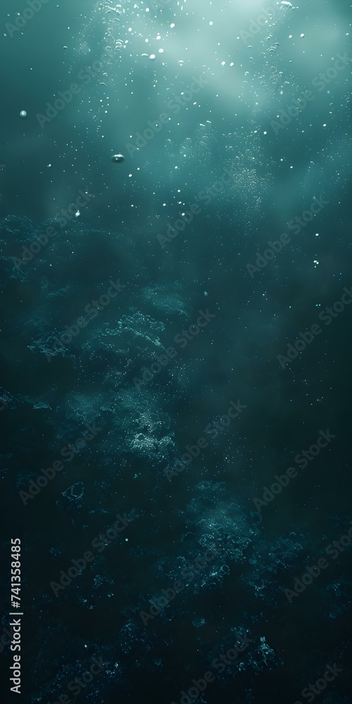 Deep sea abyss gradient minimalist background for cellphone mobile ...
