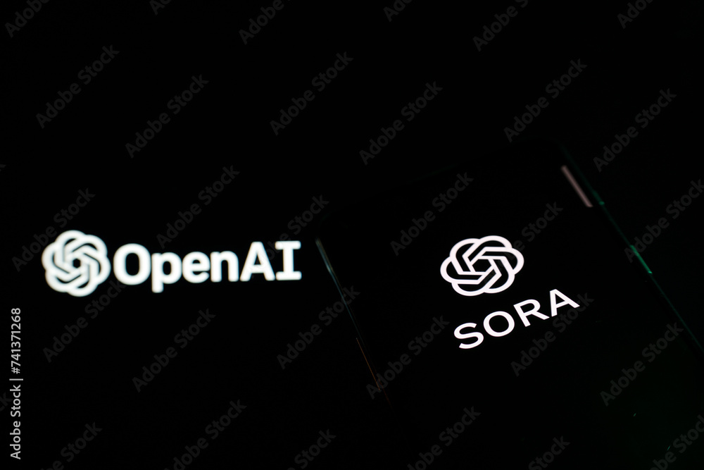 Openai Sora logo is displayed on a smartphone screen. OpenAI announced ... Openai Sora logo is displayed on a smartphone screen. OpenAI announced ...