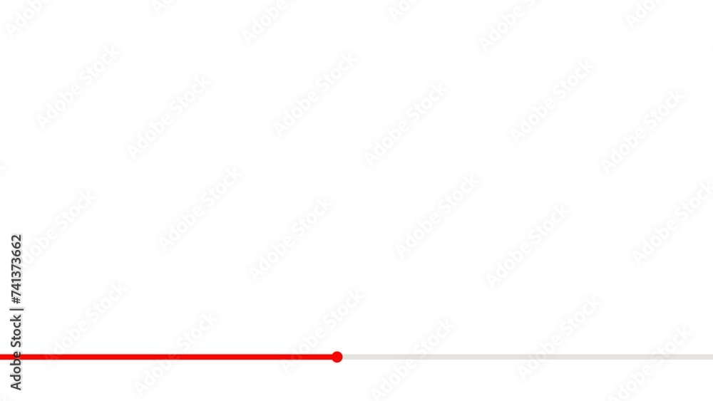 a set of simple live or video duration length indicator animations with ...