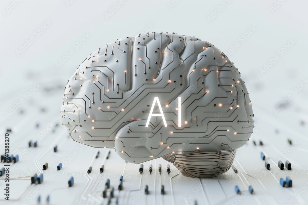 AI Brain Chip ai roadmap. Artificial Intelligence neuroplasticity mind dbs axon. Semiconductor ...