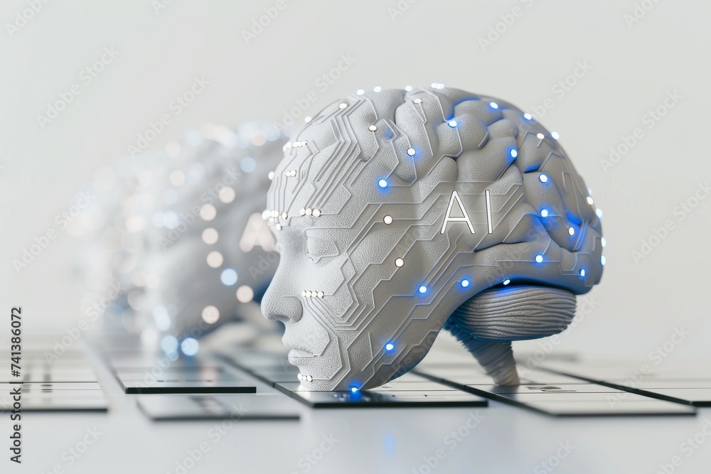 AI Brain Chip visual interface. Artificial Intelligence ai bias mind ...